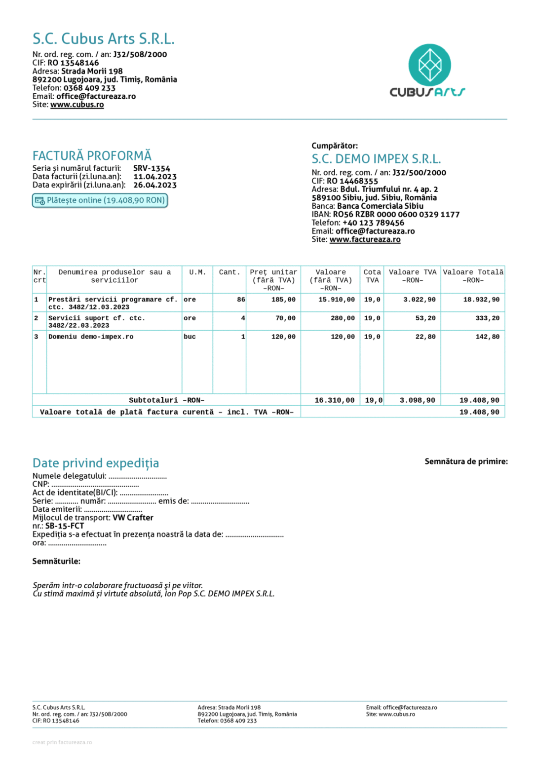 Factura proforma: definiție și utilizări